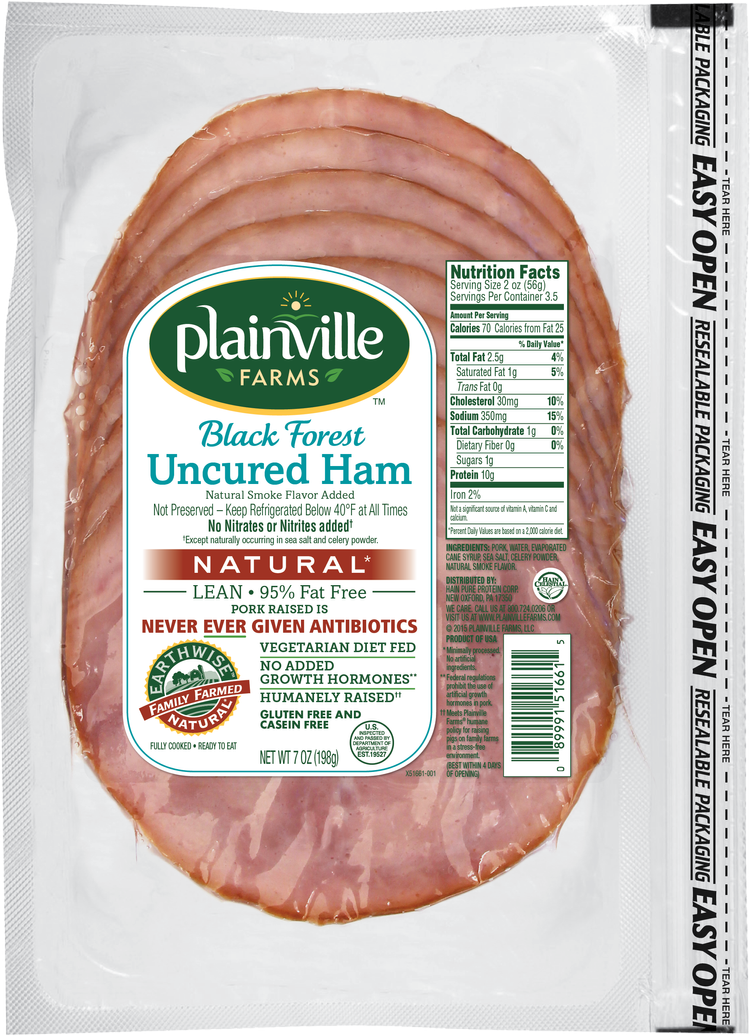 Natural* Pre-Sliced Black Forest Ham — PLAINVILLE FARMS