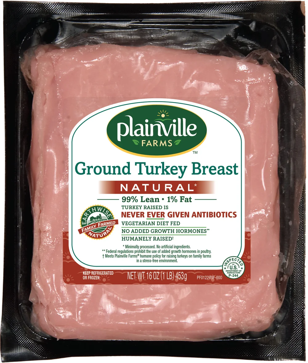 Natural Ground Turkey Breast - 99/1 - 1lb — PLAINVILLE FARMS