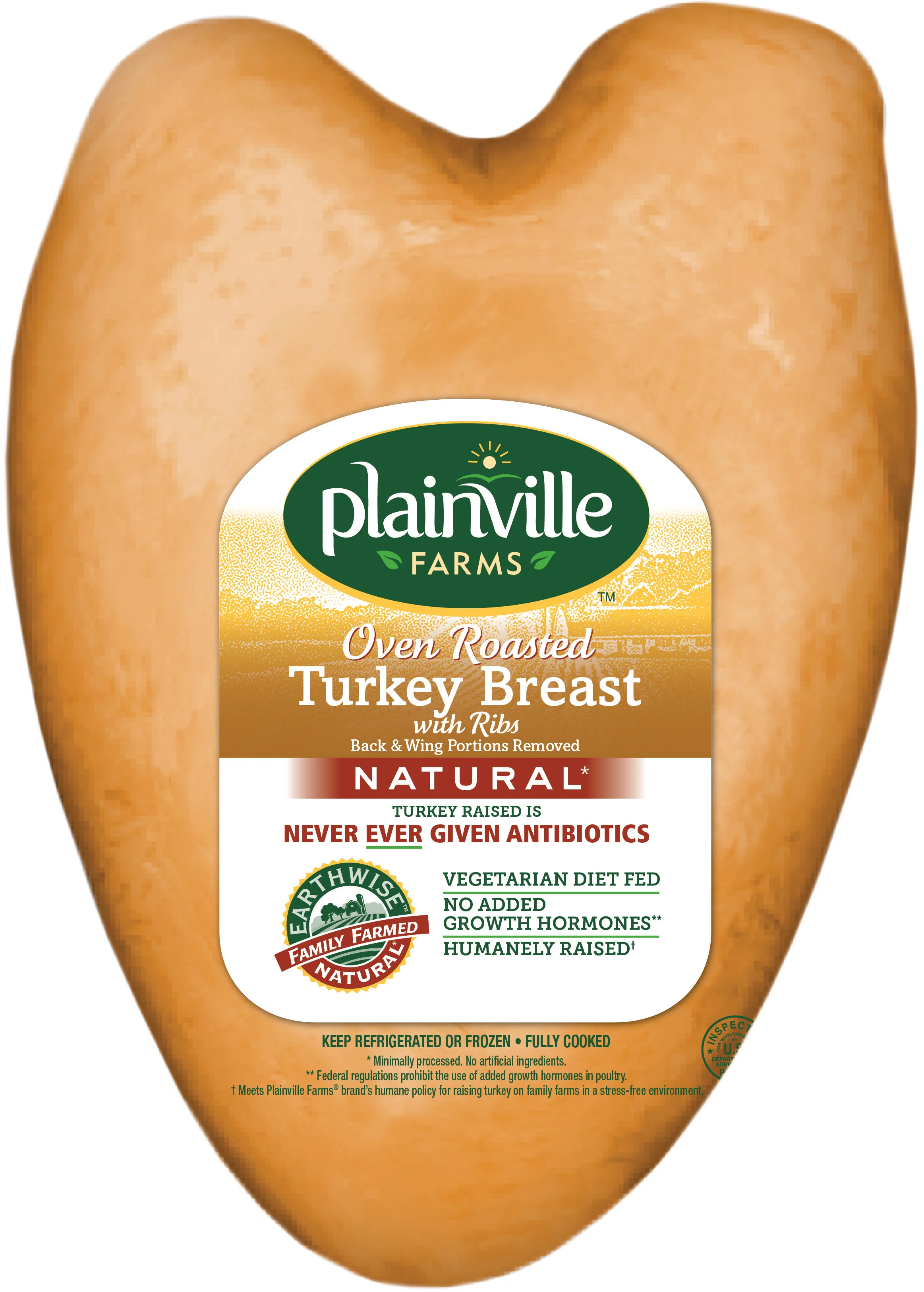 Natural Oven Roasted Turkey Breast with Ribs — PLAINVILLE FARMS