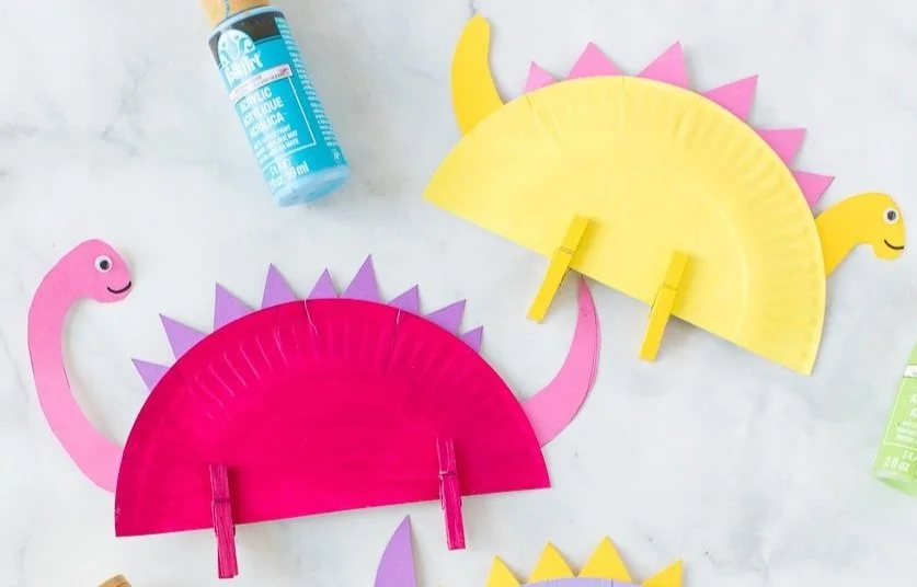 Paper Plate Dinosaur Craft — PLAINVILLE FARMS