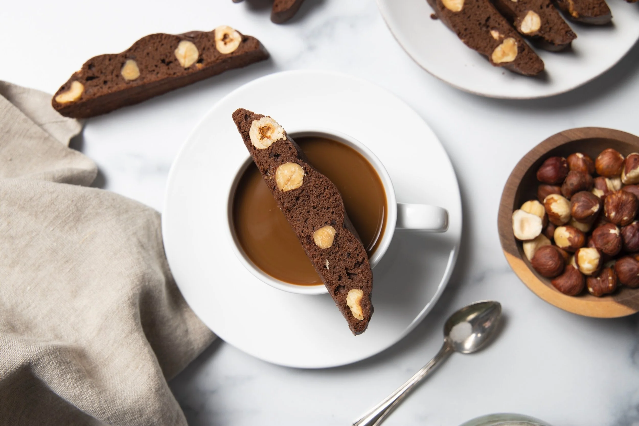 Chocolate Hazelnut Biscotti — TBLSPOON