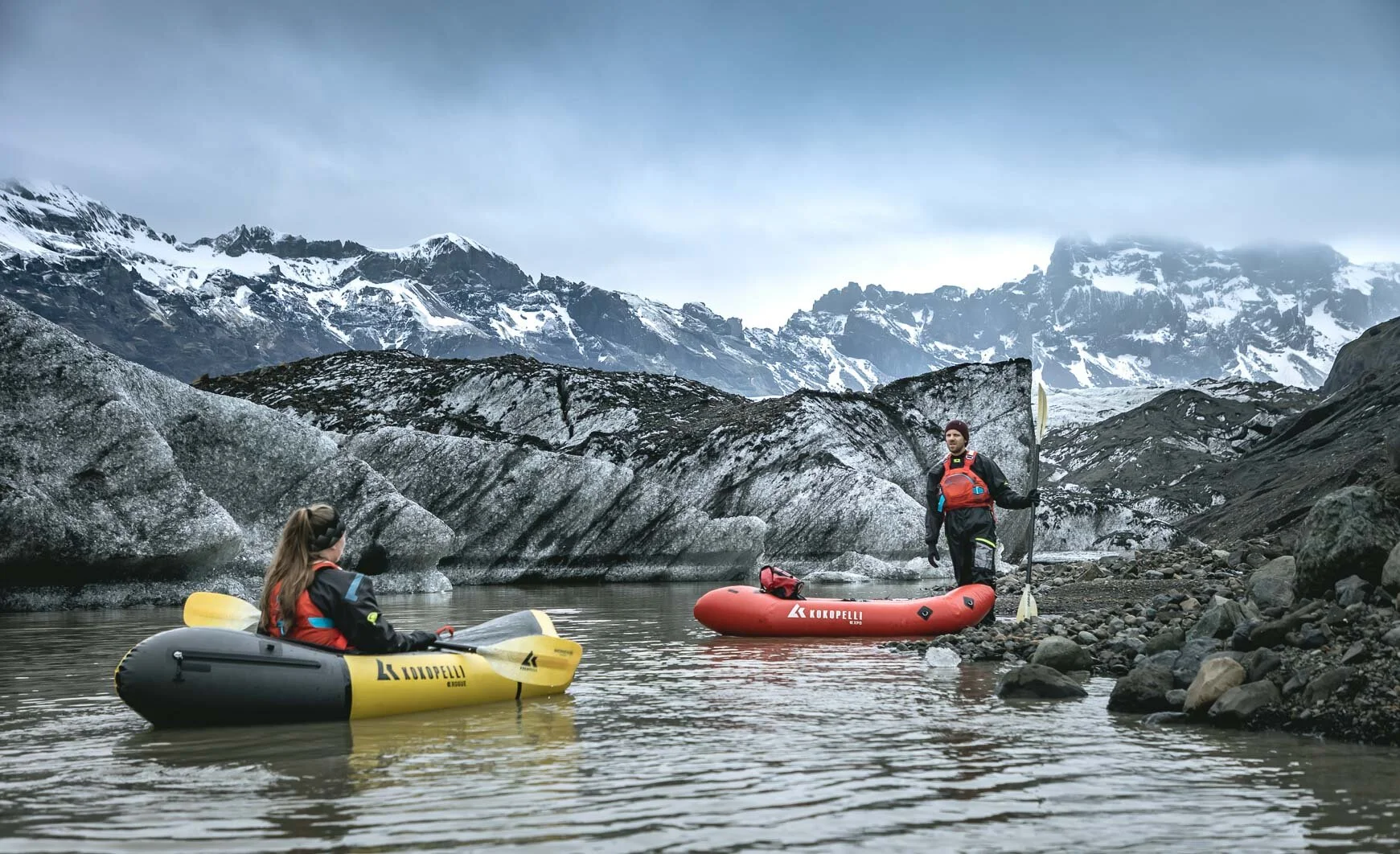 Glacier kayak tour Iceland | Glacier and Volcano Expeditions | Glacier ...