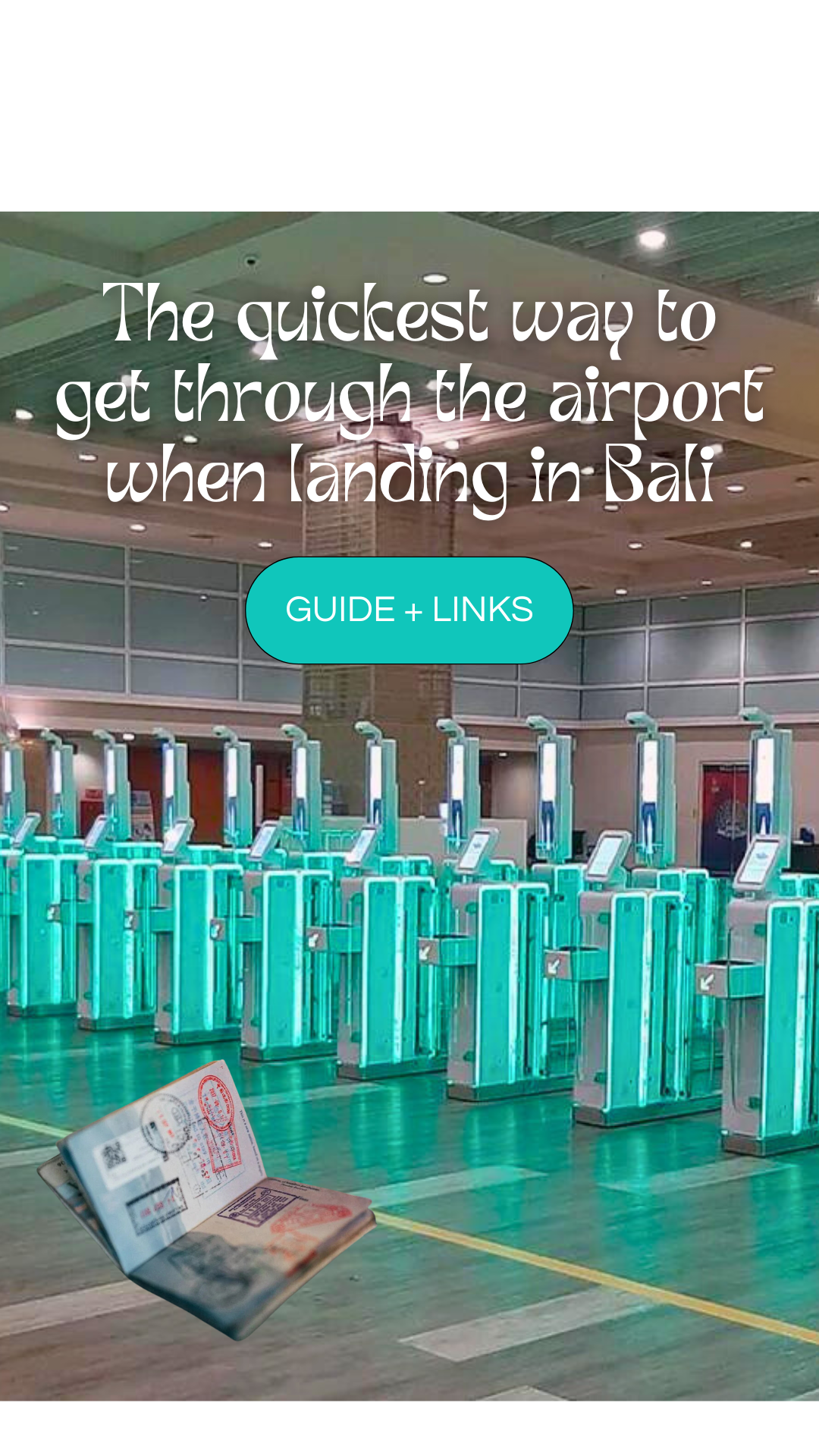 How to get quickly through the airport when landing in Bali - Use the ...