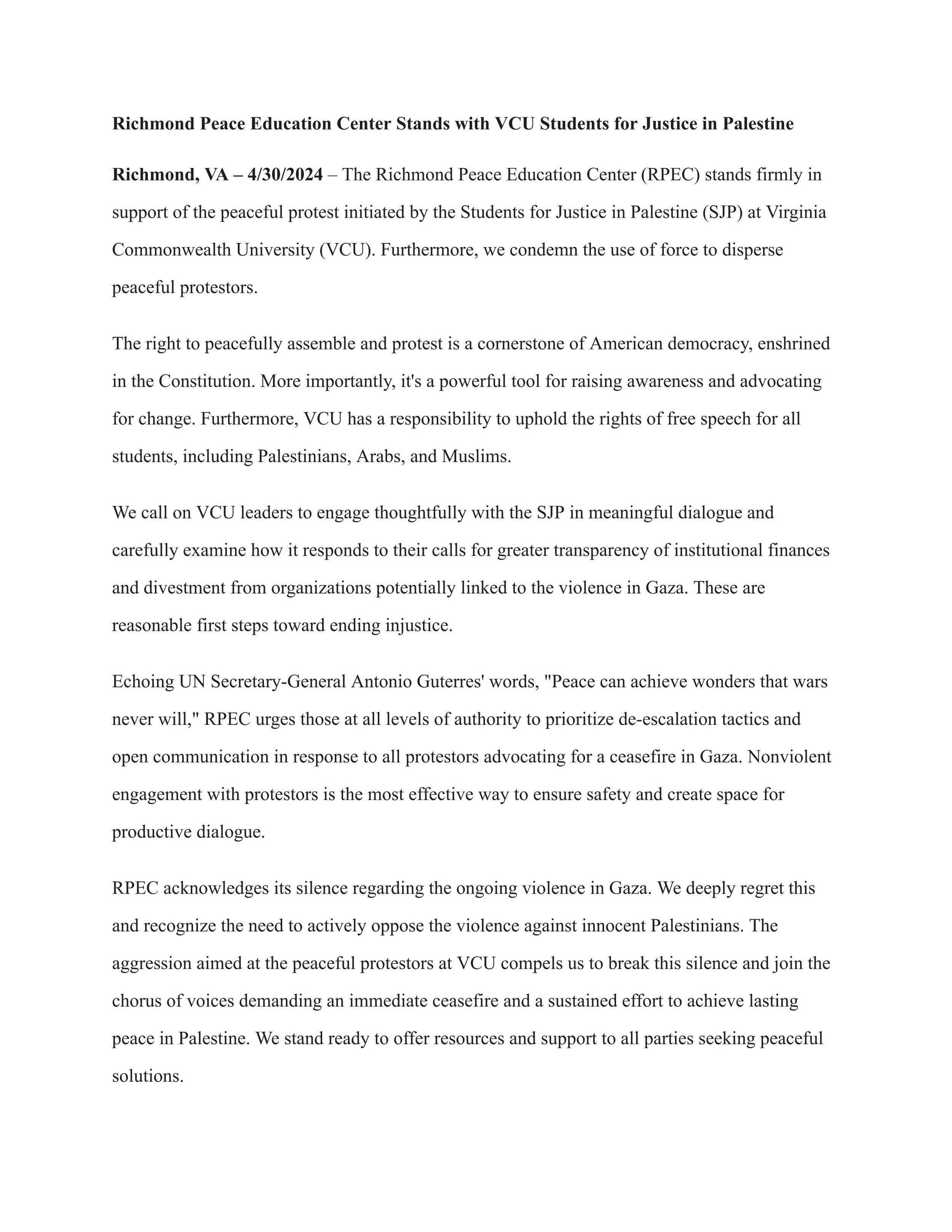 Richmond Peace Education Center