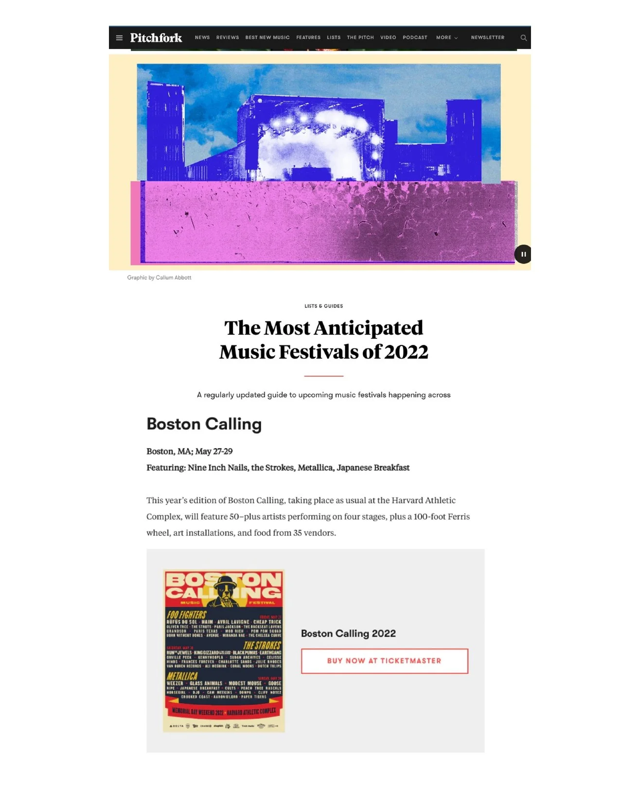 Boston Calling — 44 a lifestyle public relations firm