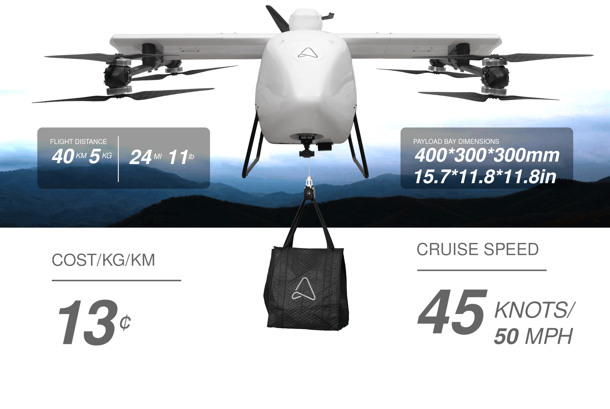 Pelican 2.0 | Long-Range Delivery Drone