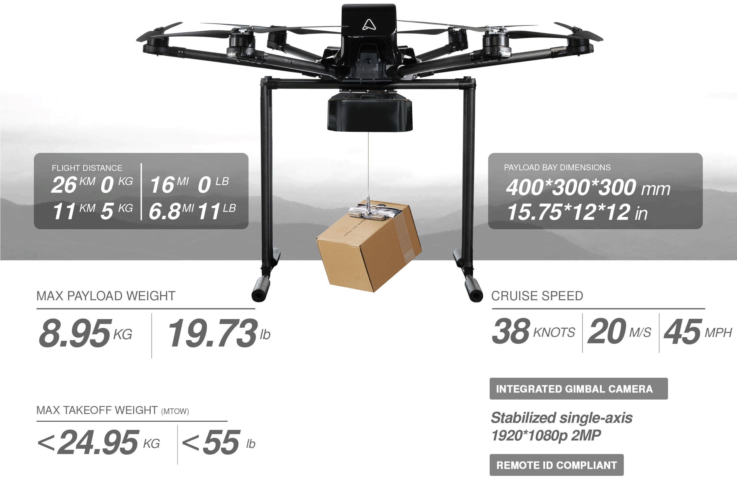 RDST Longtail Heavy-Lift Drone | A2Z Drone Delivery