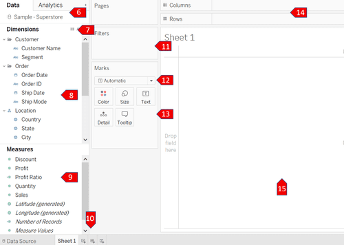 The Data Source Page and WorkSpace — The Tableau Student Guide