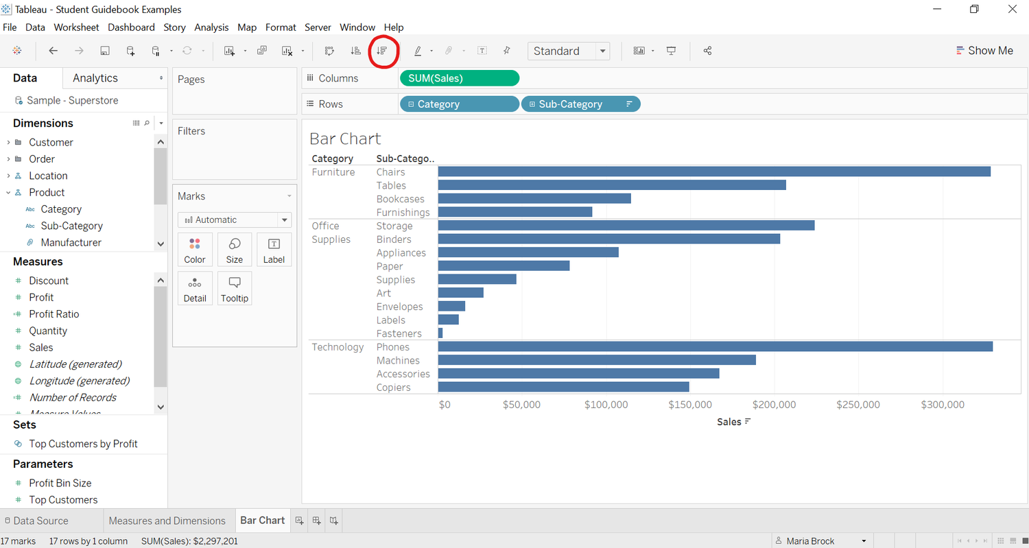 Bar Charts — The Tableau Student Guide