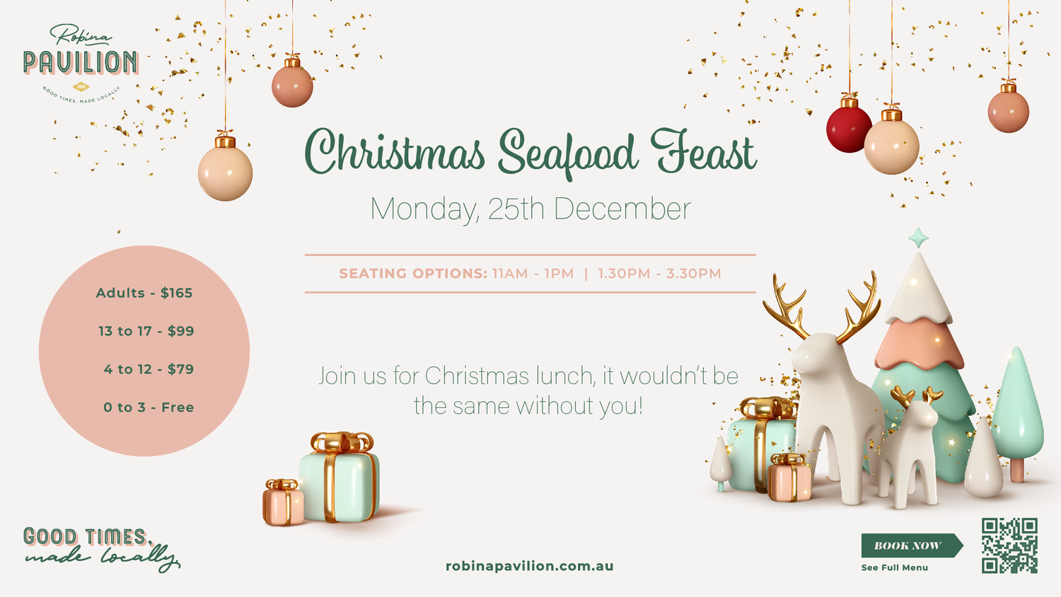 Robina Pavilion: Christmas Seafood Feast — The Robina Pavilion
