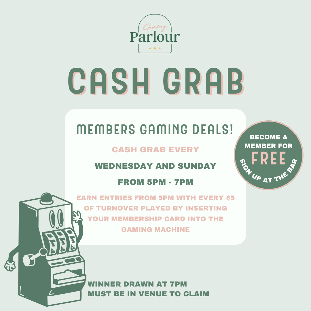 Cash Grab - Every Wednesday & Sunday 5pm to 7pm — The Robina Pavilion