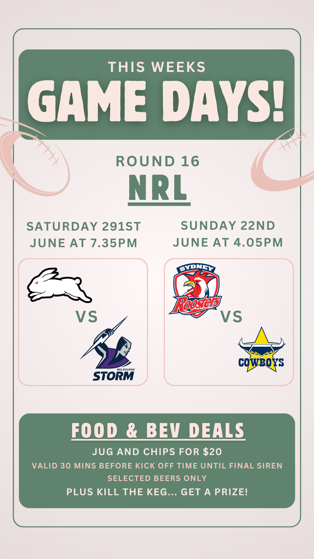 Game Day Deals — The Robina Pavilion