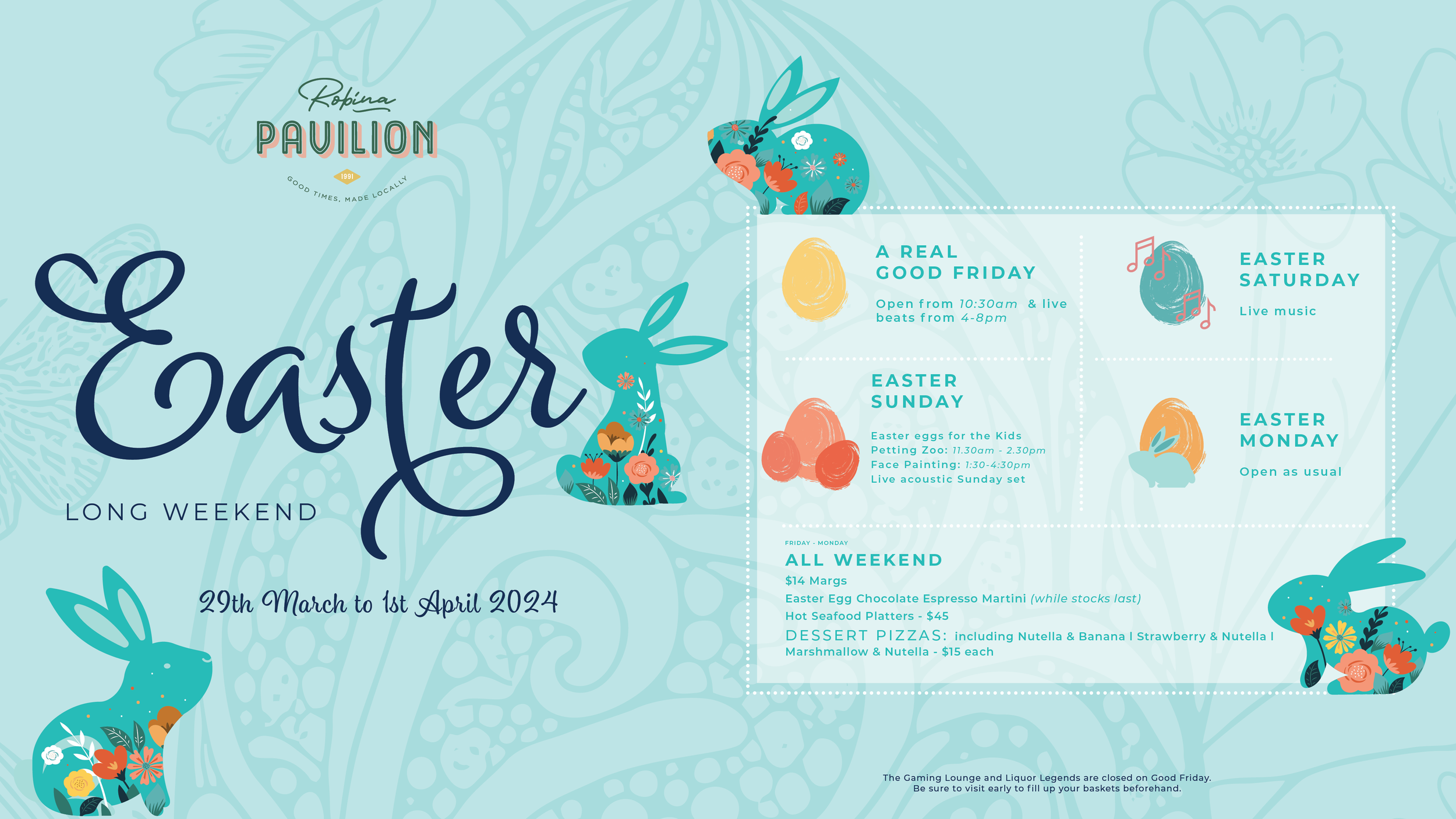 Easter Long Weekend — The Robina Pavilion