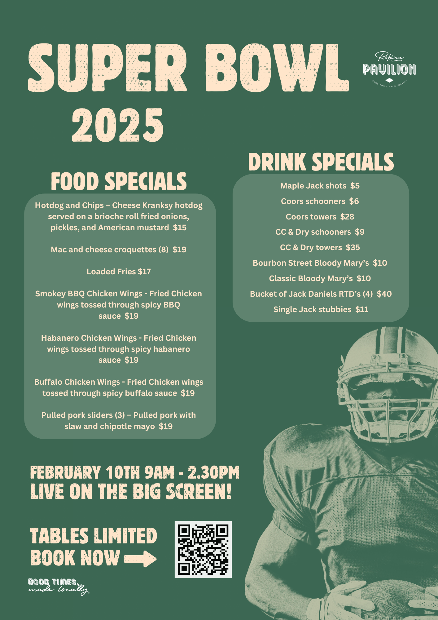 Super Bowl 2025 — The Robina Pavilion