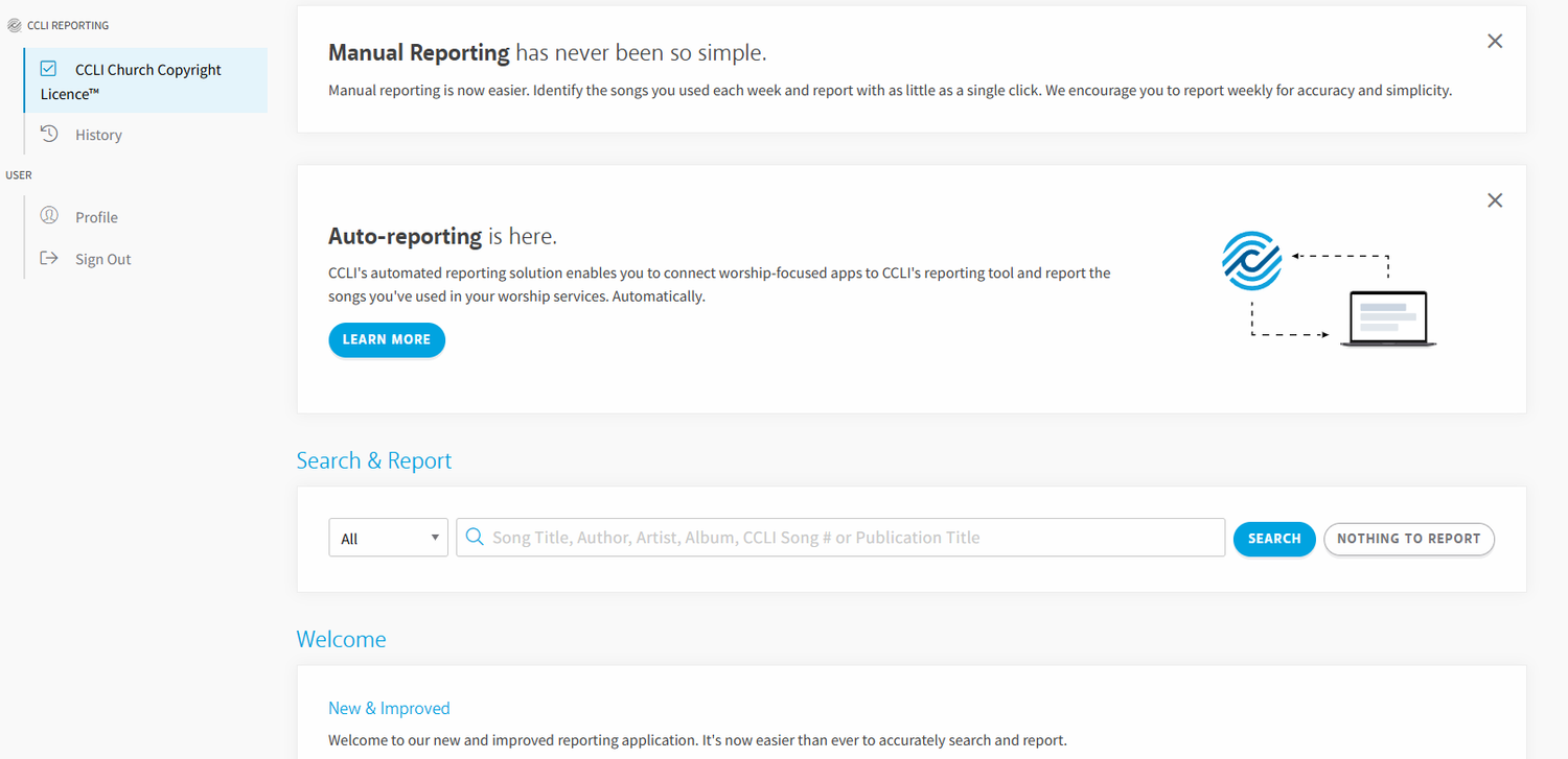 CCLI - PMLL - PRS Reporting Page — POP UK