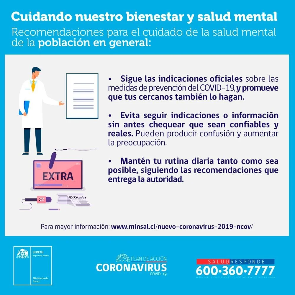 ¿Cómo cuidar nuestra salud mental? Recomendaciones de MINSAL — PsiConecta