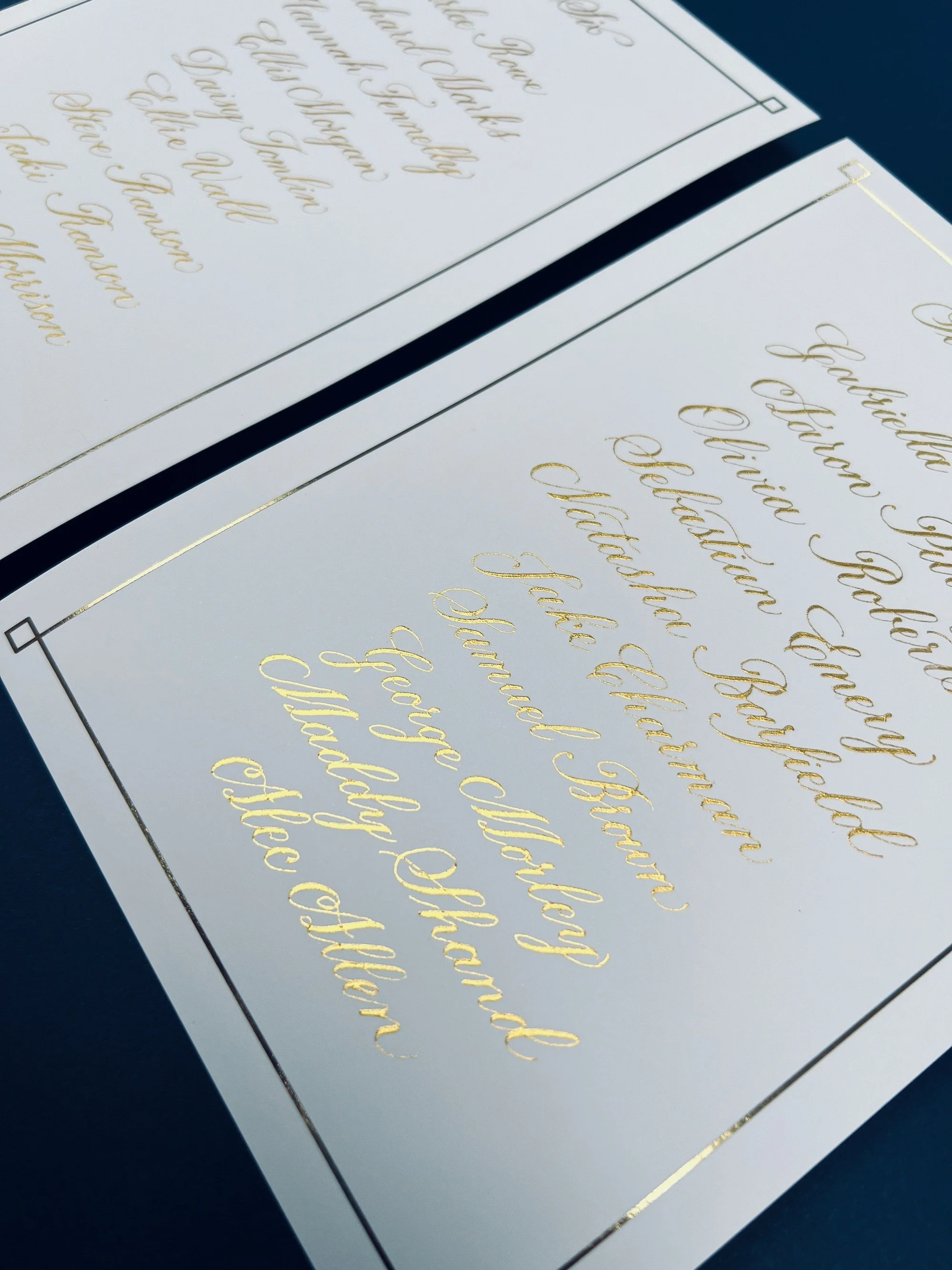 Wedding and Event Calligraphy — Delfont Ink