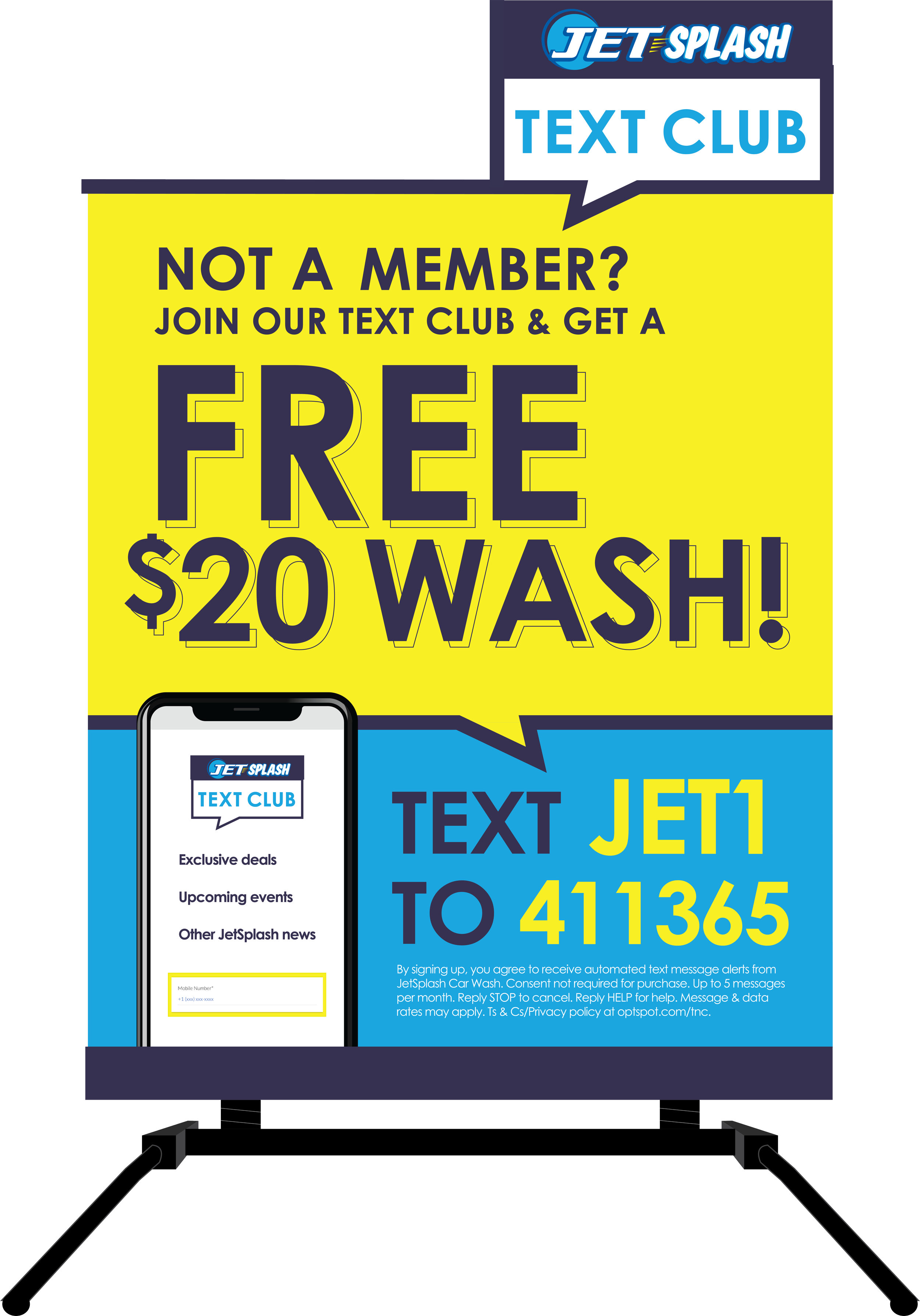 Text Club | JetSplash Text Club — JetSplash Car Wash