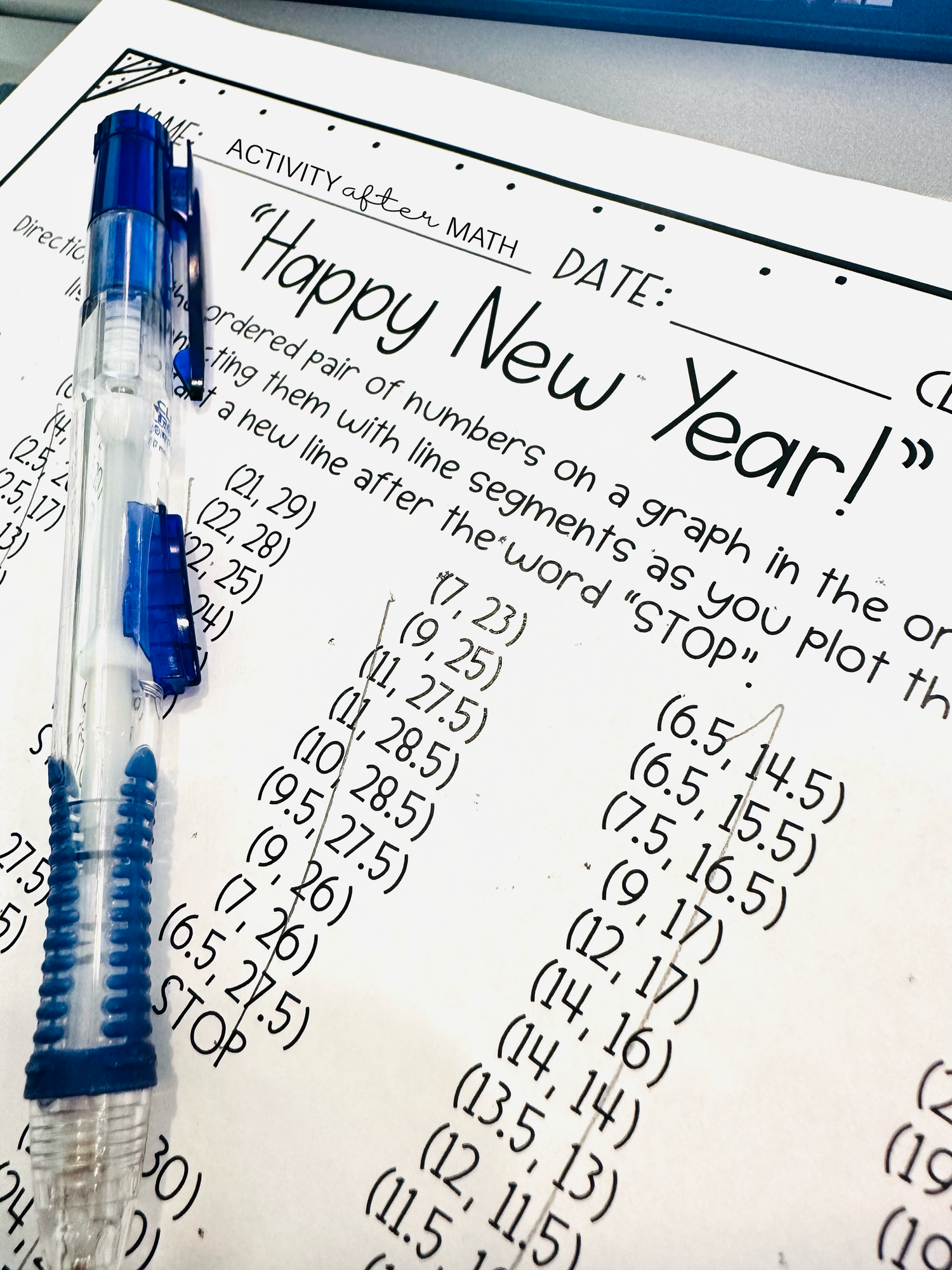 FREE 2024 Coordinate Graphing Picture — Activity After Math