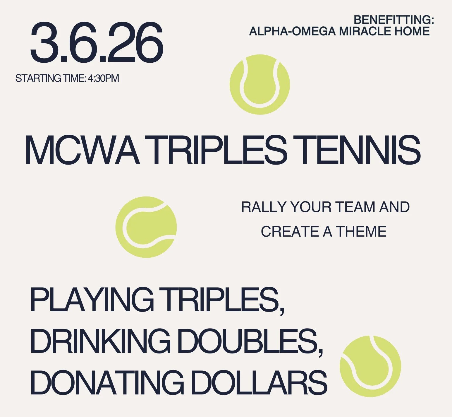 Triples Tennis — Marsh Creek Women's Association