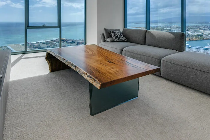 Coffee tables in Honolulu made by furniture maker Satoshi Yamauchi ...