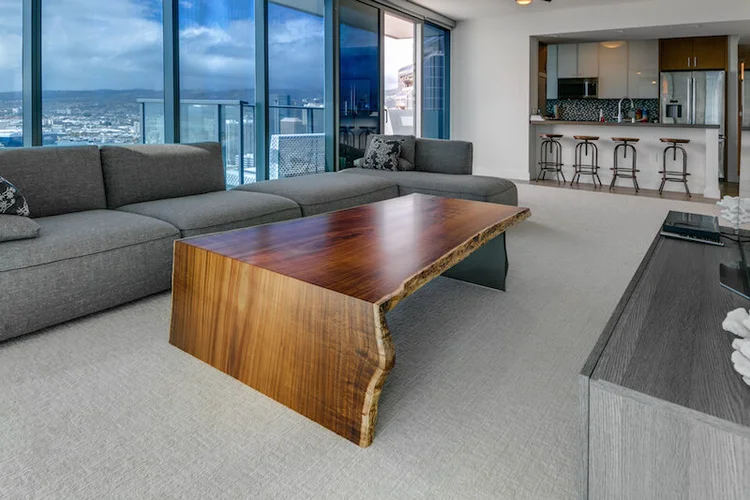 Coffee tables in Honolulu made by furniture maker Satoshi Yamauchi ...