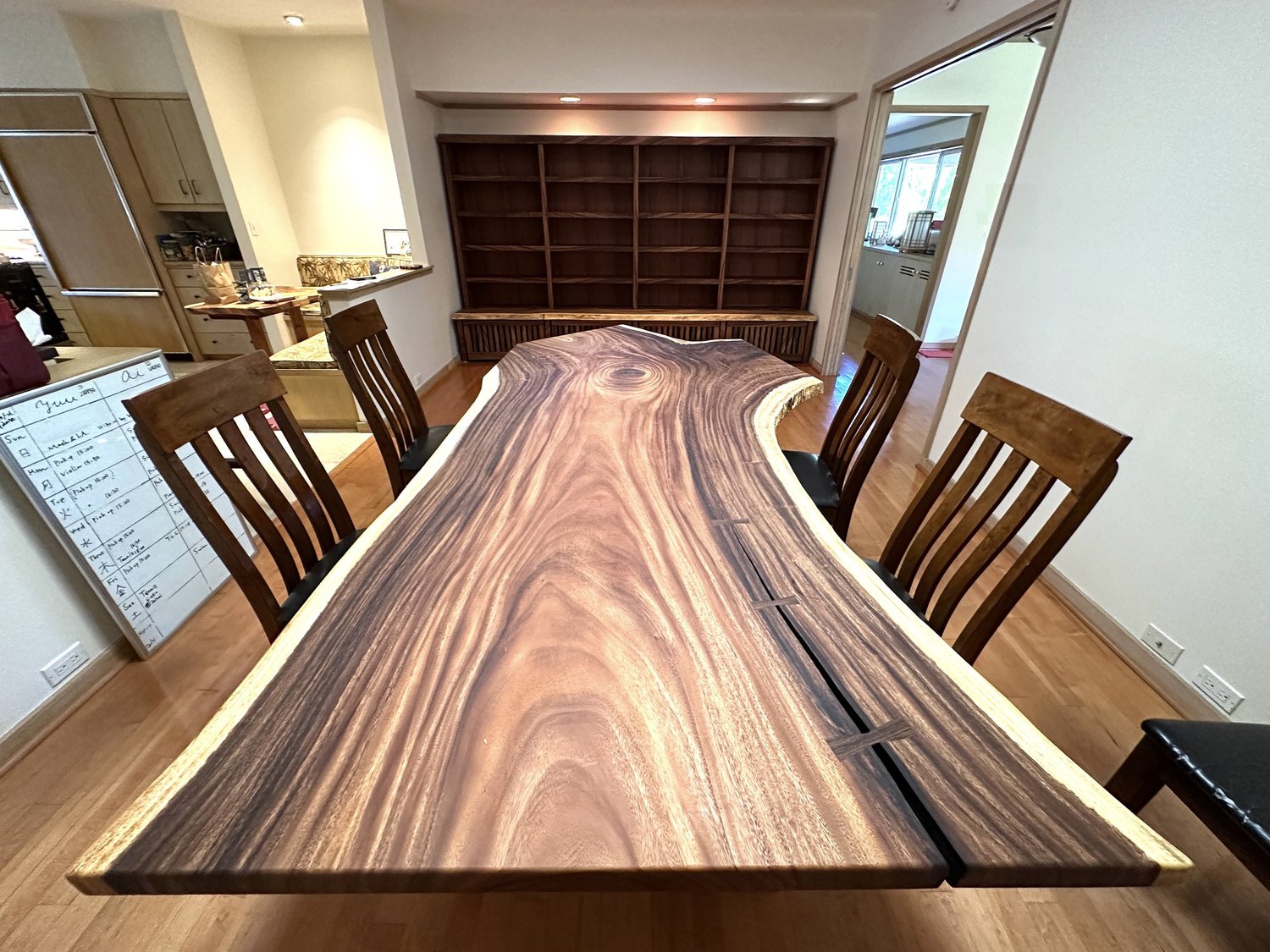 Dining tables made in Honolulu by furniture maker Satoshi Yamauchi ...