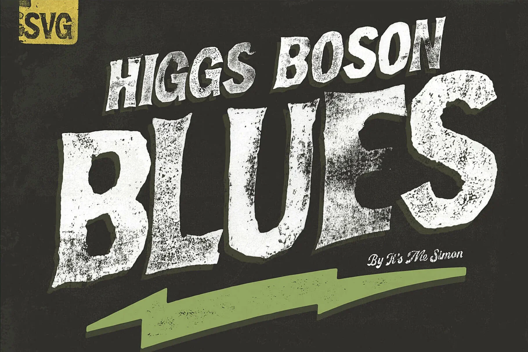 Higgs Boson Blues Font A Wood Type Style Typeface