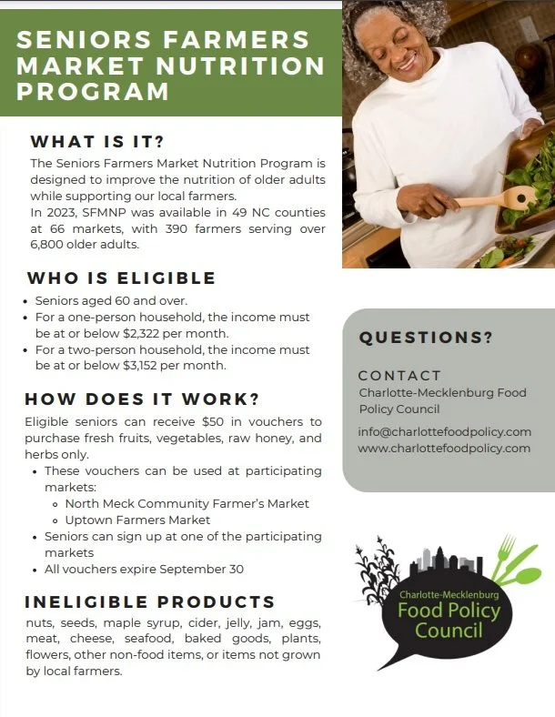 Senior Voucher Program — Uptown Farmers Market