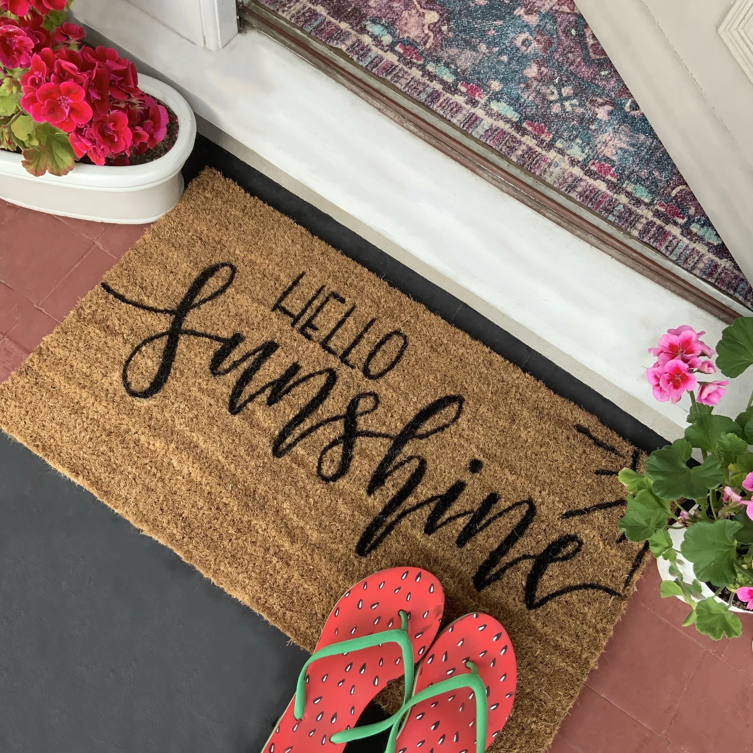 Personalised Hand-Painted Doormat — Leigh Calligraphy
