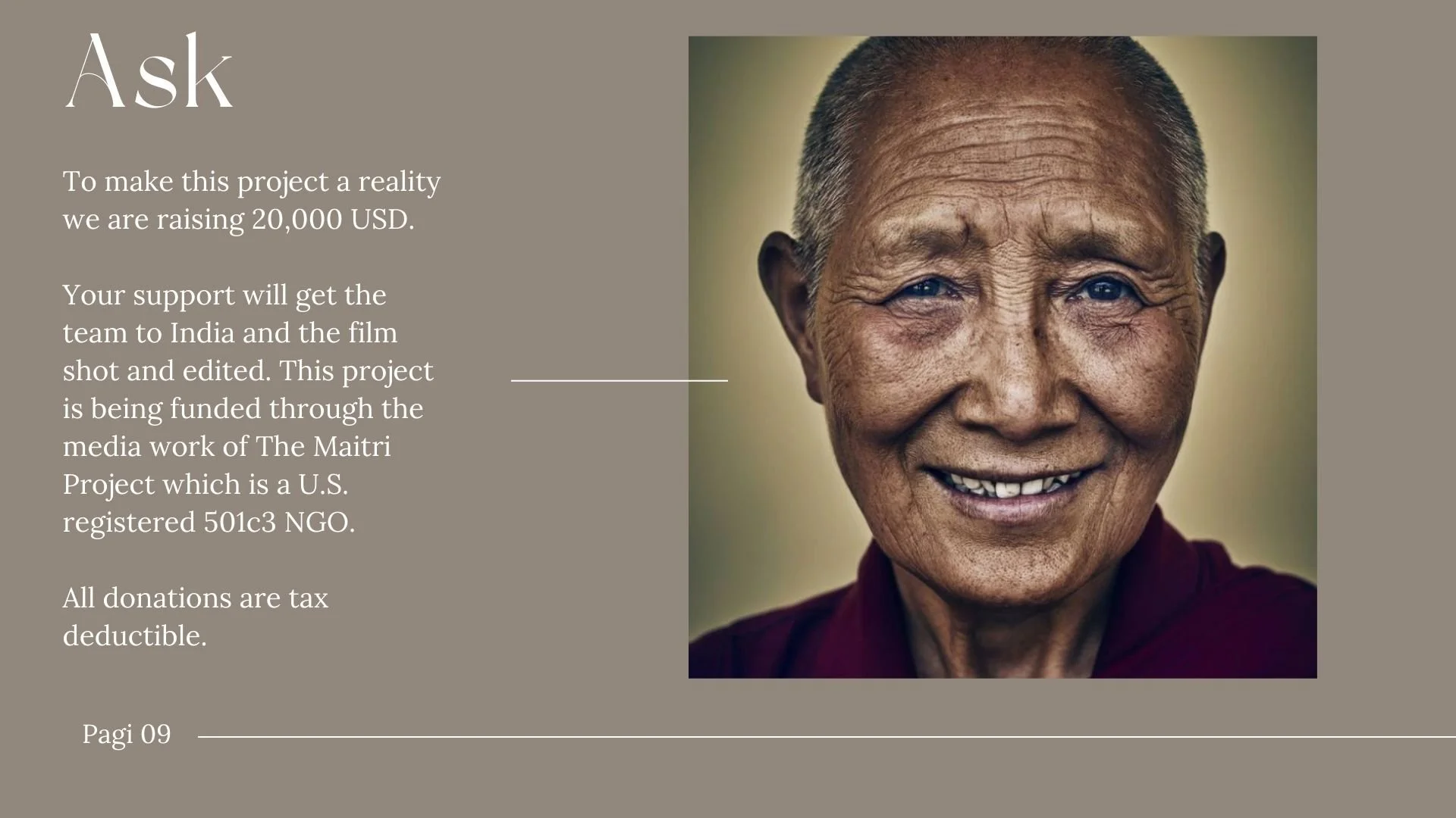 The Maitri Project. Supporting monastics in need. Edward Sczudlo