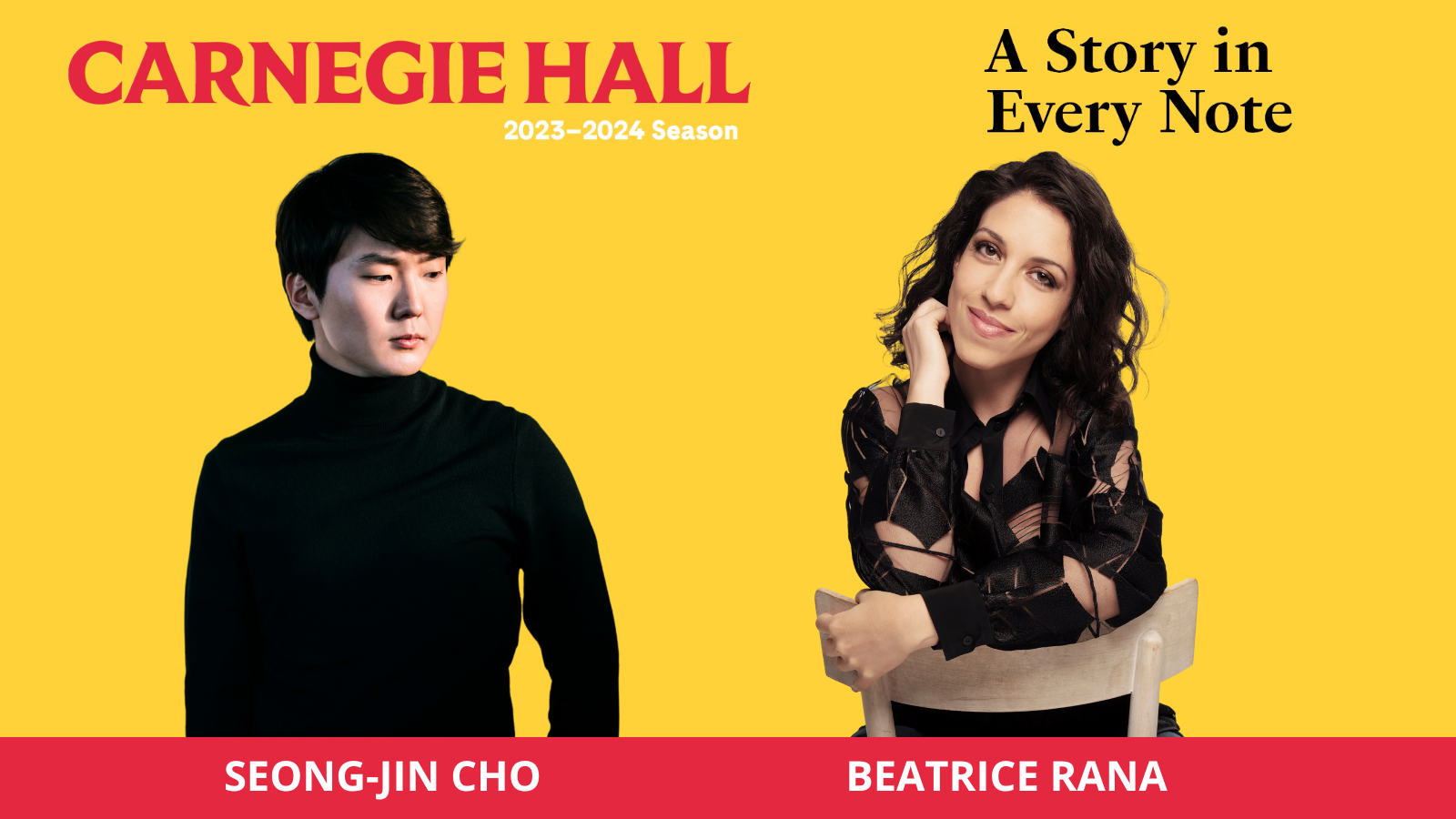 Cho and Rana featured in Carnegie Hall’s 2023/24 Season — Primo Artists