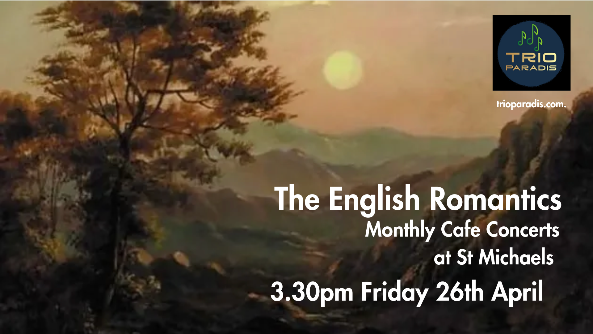 Trio Paradis - The English Romantics — St Michael's Bath