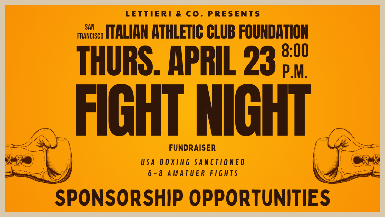 Fight Night — The SFIAC Foundation