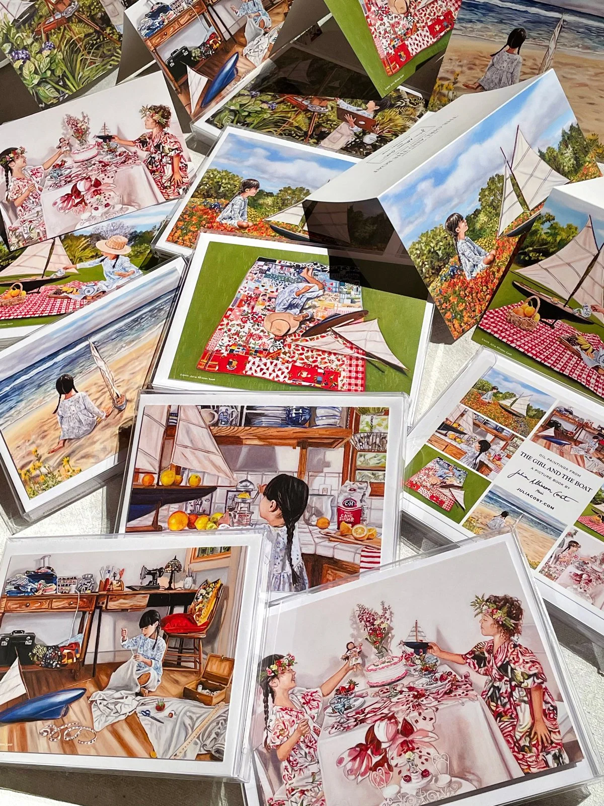 The Girl and the Boat Mixed Note Card Set — Julia Allisson Cost