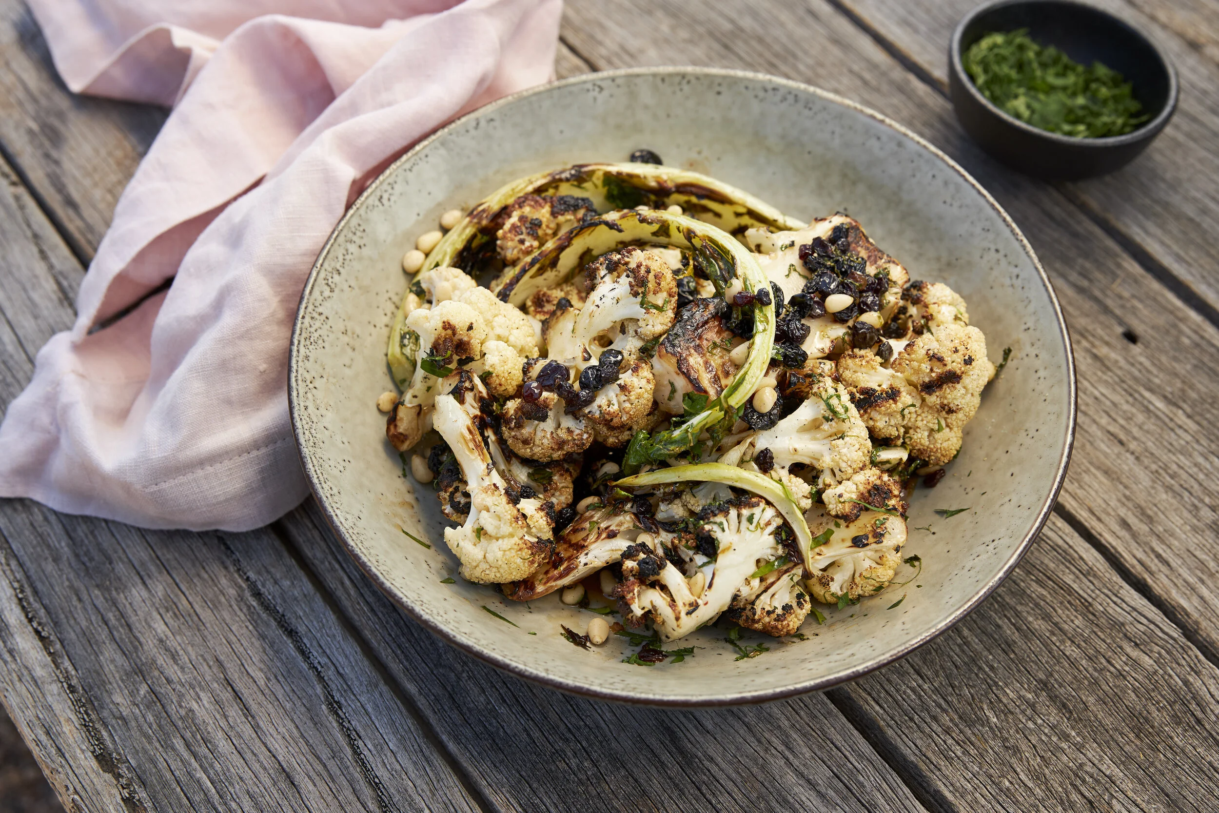 Roasted Cauliflower with Sweet 'n' Sour Dressing — Farm to Fork