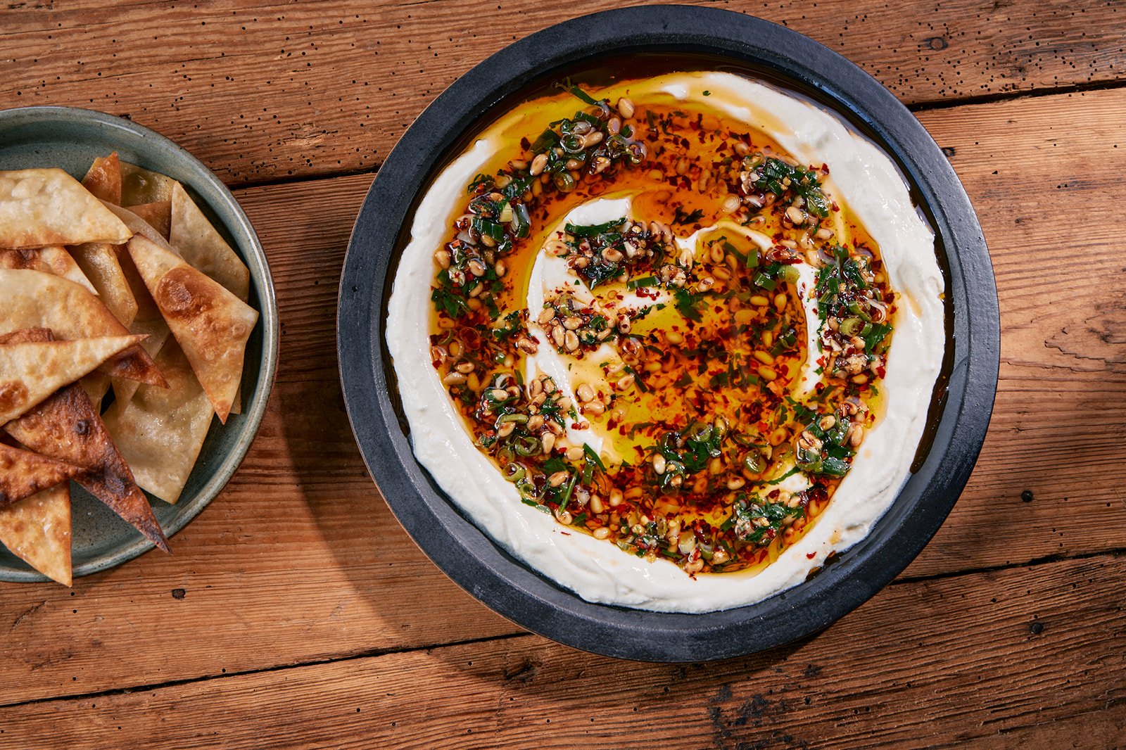 Sizzling Chilli, Herb Oil Dip — Farm to Fork