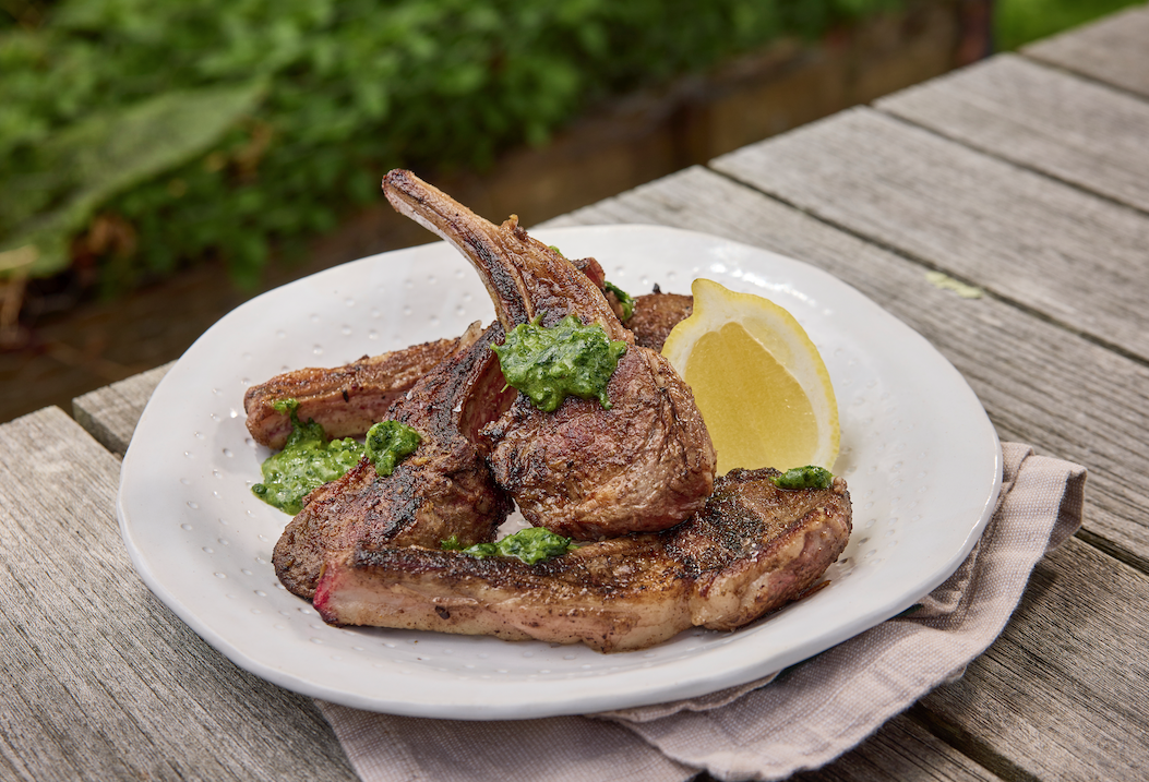 Cumin Lamb Cutlets with Mustard & Mint Sauce — Farm to Fork