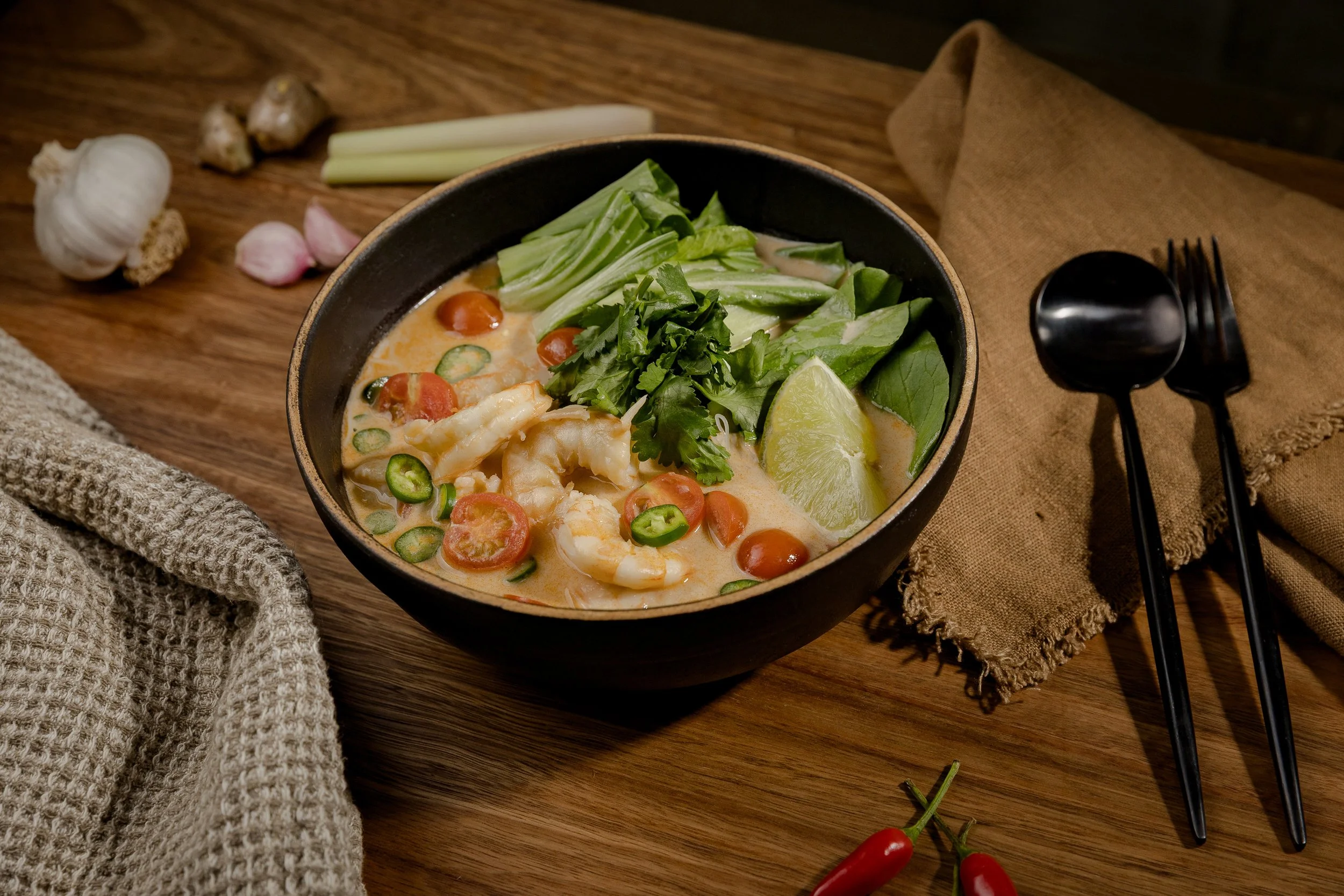 Ginger & Coconut Prawn Broth — Farm to Fork
