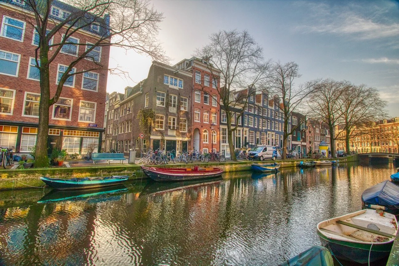 Dutch Pretty Canals Amsterdam Netherlands Beautiful Groenburgwal Canal
