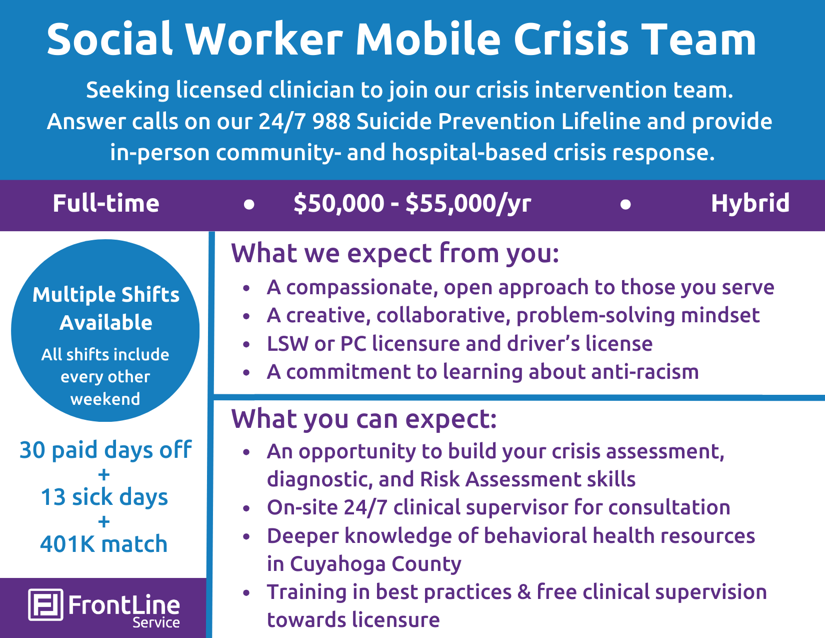 Employment — FrontLine Service