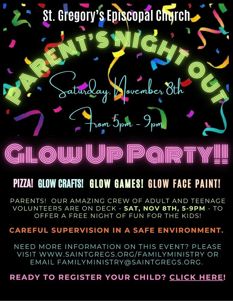 Parent's Night Out — St. Gregory's Episcopal Church