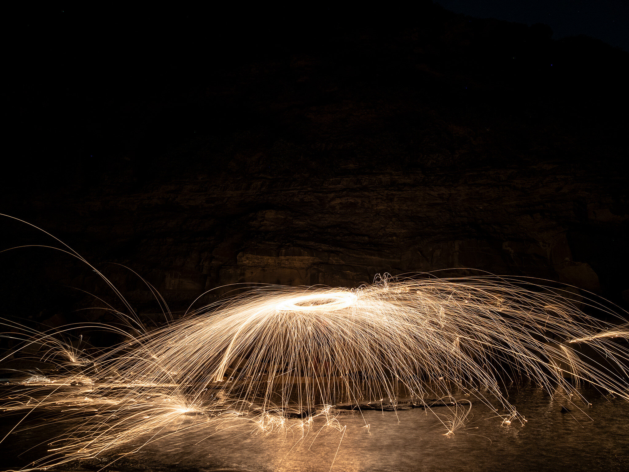 Fire Twirling at the Beach — Seeking Nature | AUS