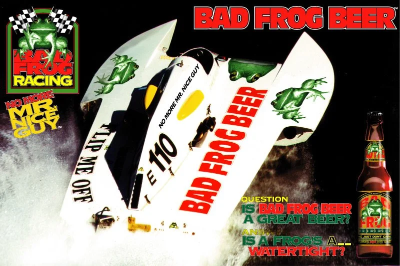 BAD FROG Beer Poster POSTER 24" X 36" — BAD FROG