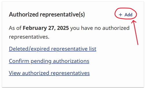 How Can I Authorize a Representative on CRA? (Individual Accounts ...