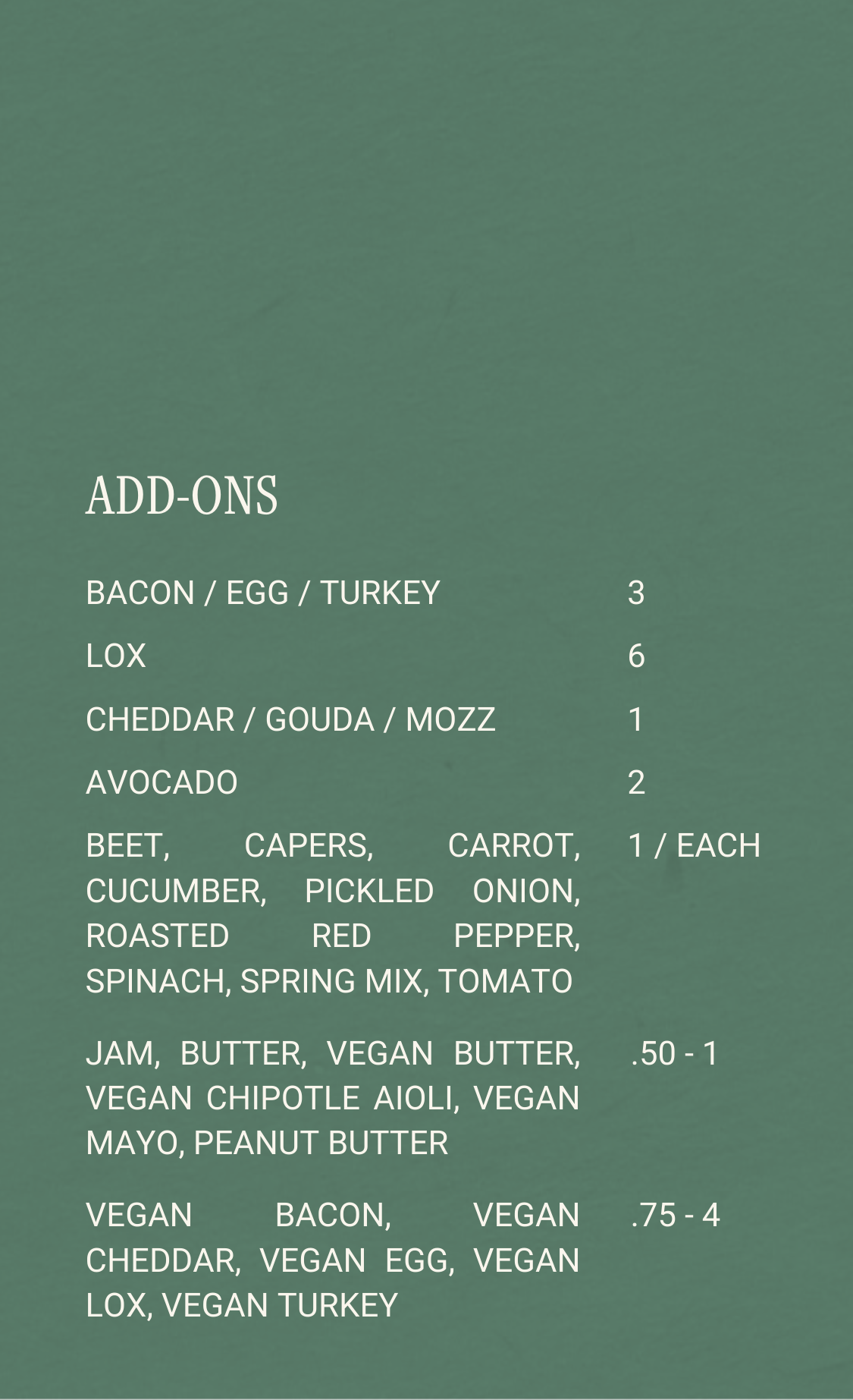 Alt menu — James Oliver Coffee Co.