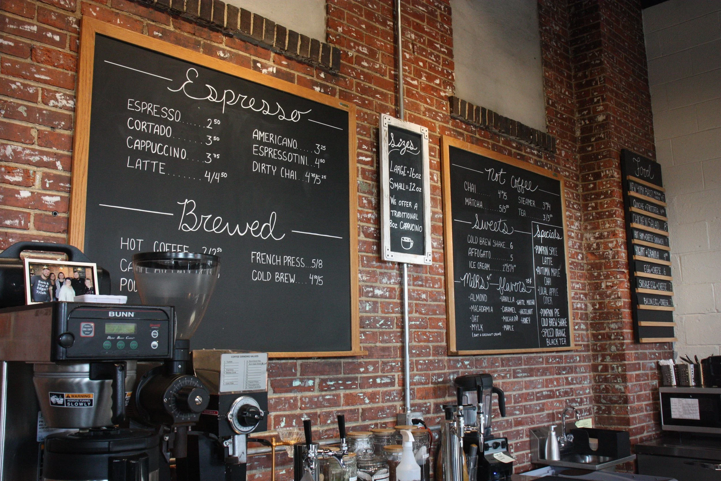 Menu — Amity Coffee Roasters & Cafe