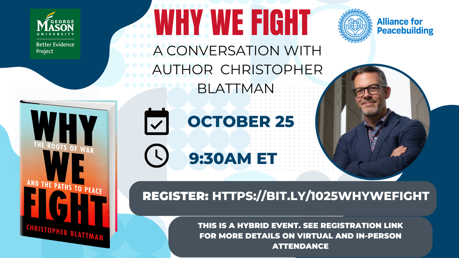 Why We Fight: A Conversation with Christopher Blattman — Alliance for ...