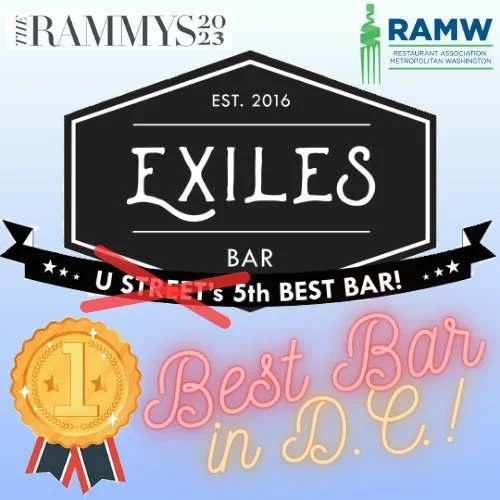 The Rammys 2023 Best Bar in DC — Exiles Bar