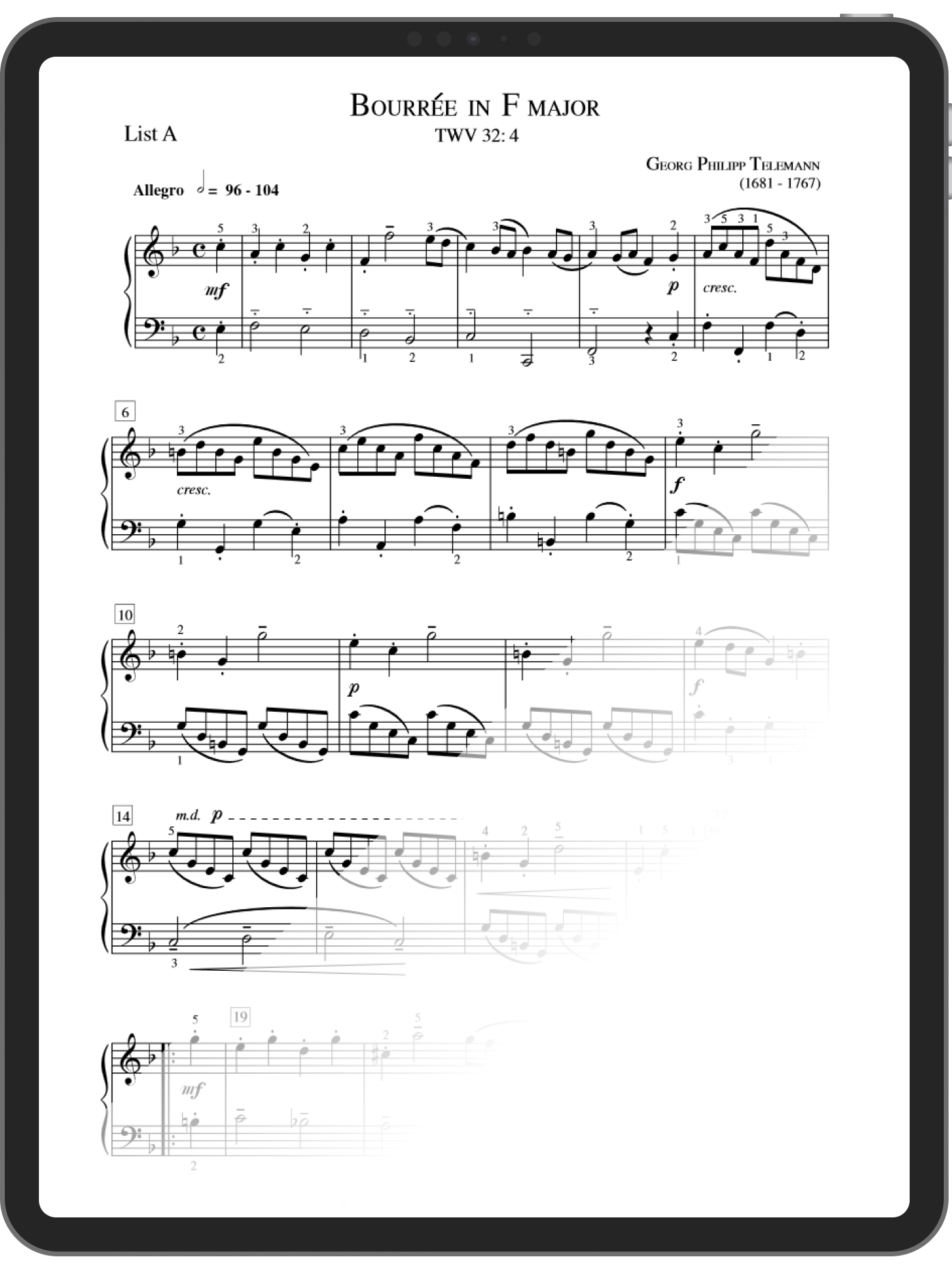 Telemann — Digital Sheet Music Store — British Columbia Conservatory of ...